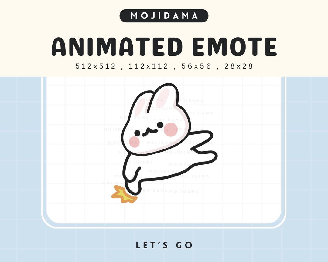 Bunny Excited Emotes Twitch Anxious Animated Hype Rabbit Crazy Gg Cute Emote Animation Chibi ...