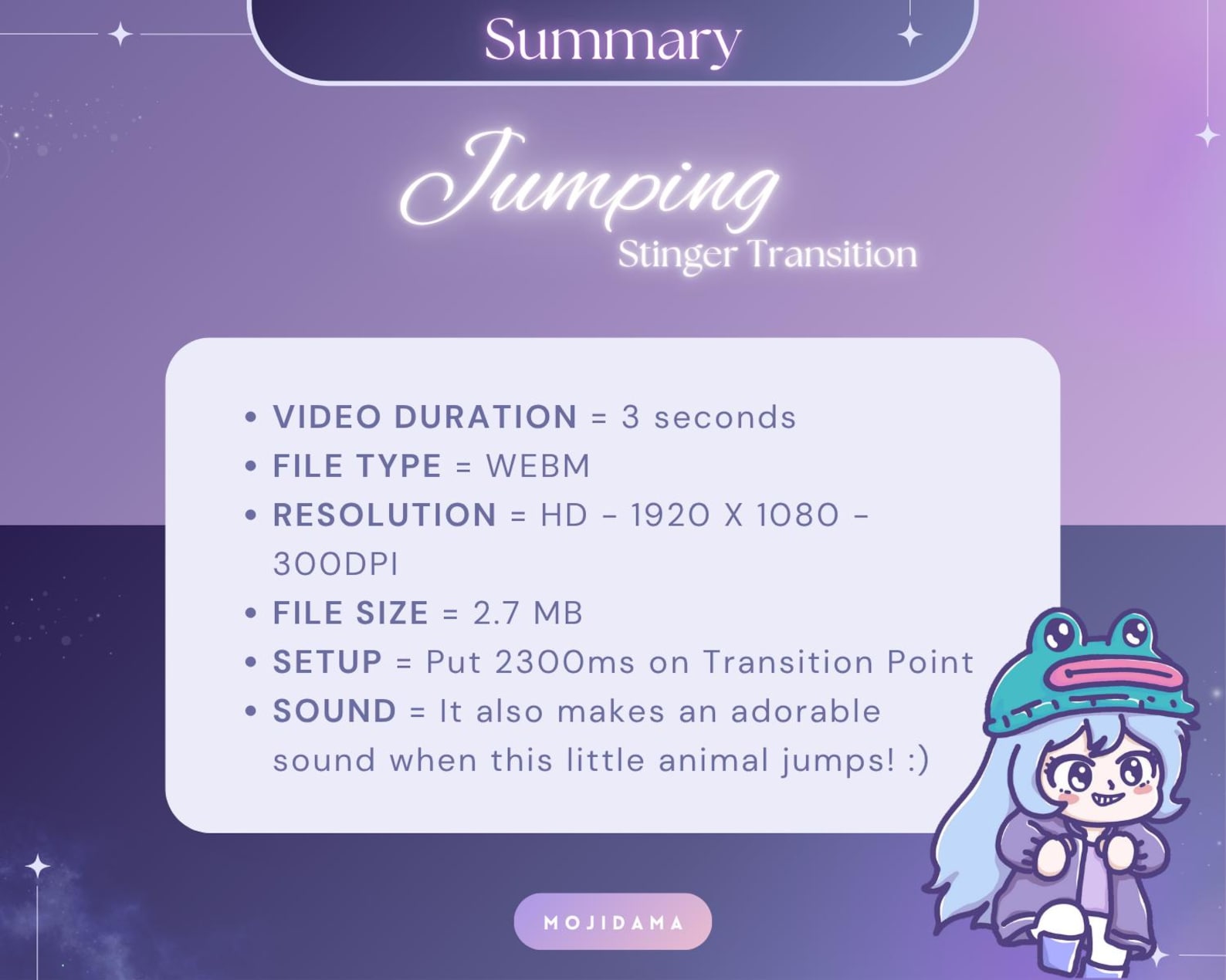 Duck Jumping Twitch Transition Stinger Obs Streamlabs Cute Jump ...