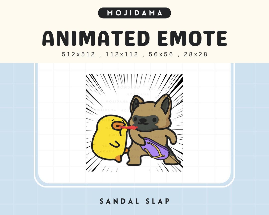 German Shepherd Sandal Emotes Chancla Dog Animated Twitch Throw Slap ...