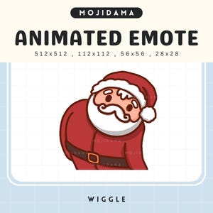 Santa Wiggle Twitch Emotes Animation Christmas Animated Cute Xmas ...