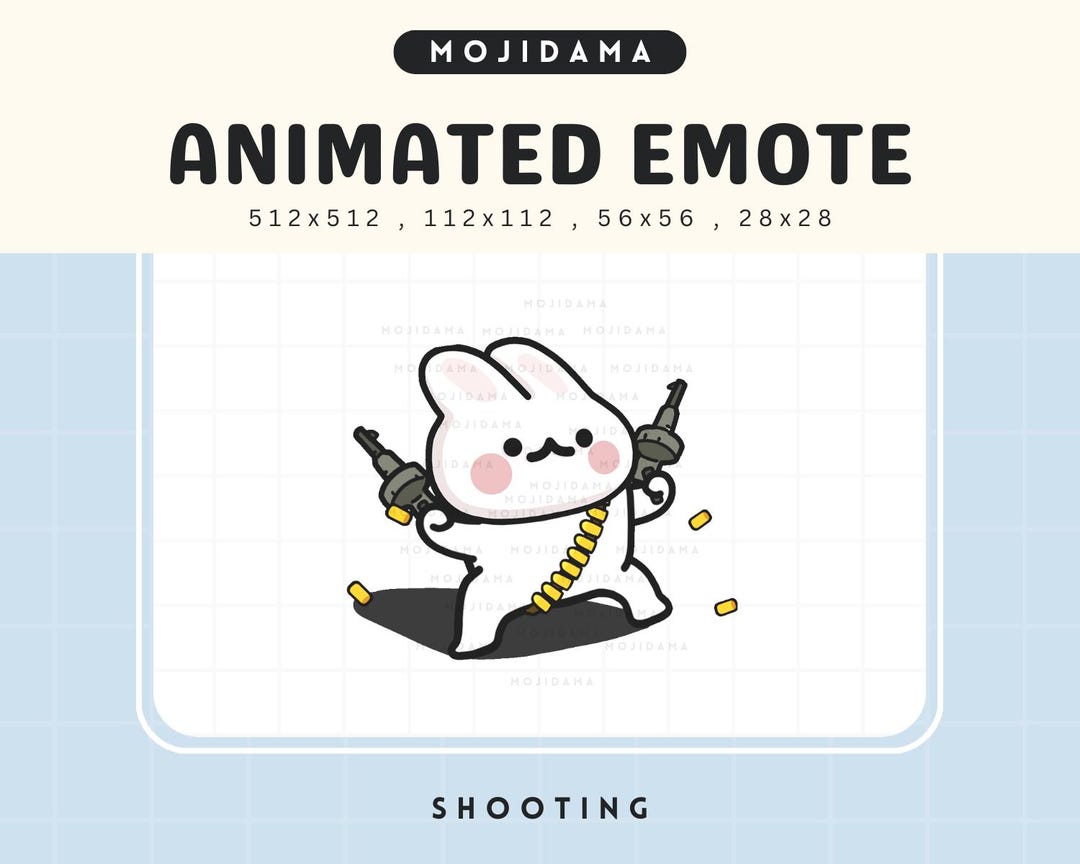 Bunny Emotes Shooting Twitch Animated Shoot Snipe Headshot Funny Rabbit ...