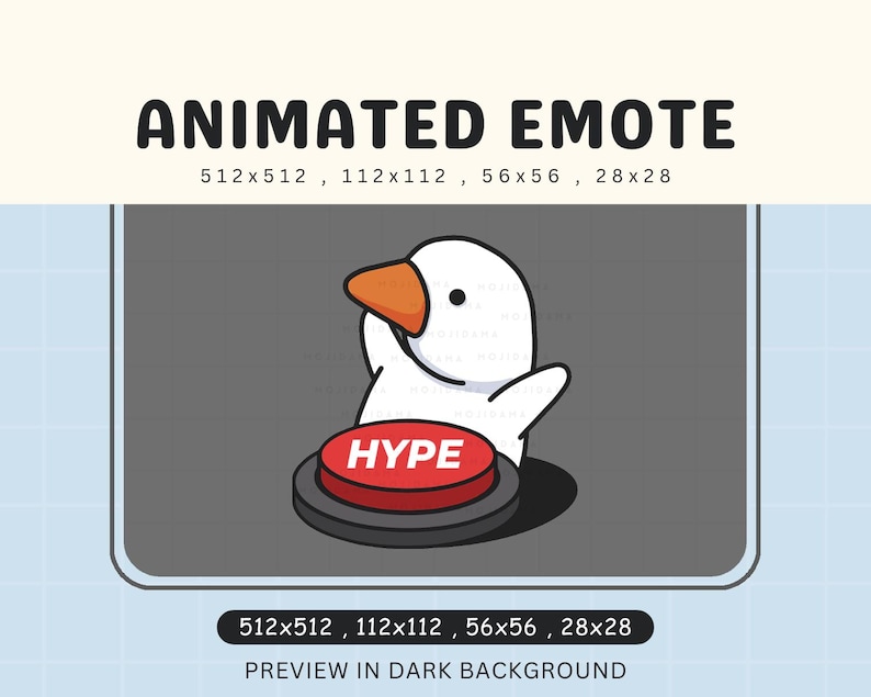 Animated Silly Goose Emote: Twitch, Discord, Youtube (digital Download ...