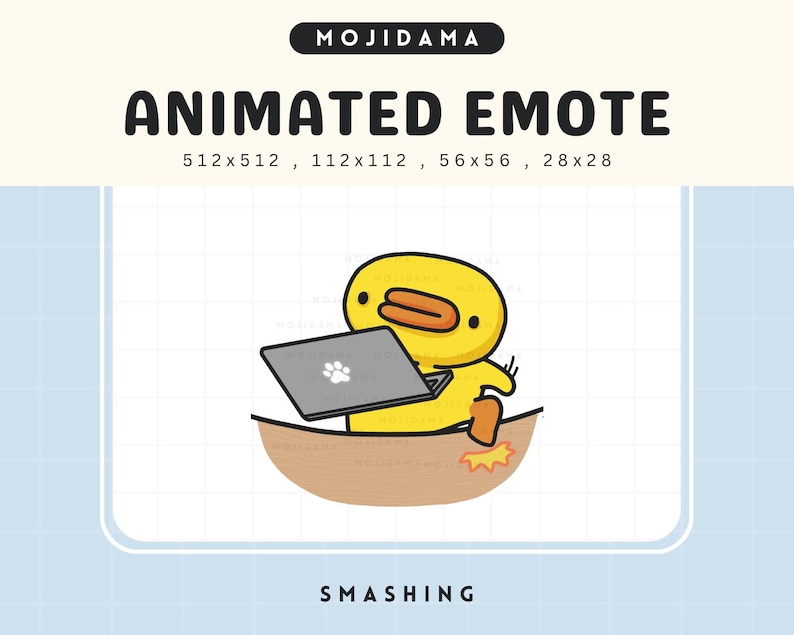 Duck Smash Emotes Twitch Animated Break Laptop Angry Mad Emote ...