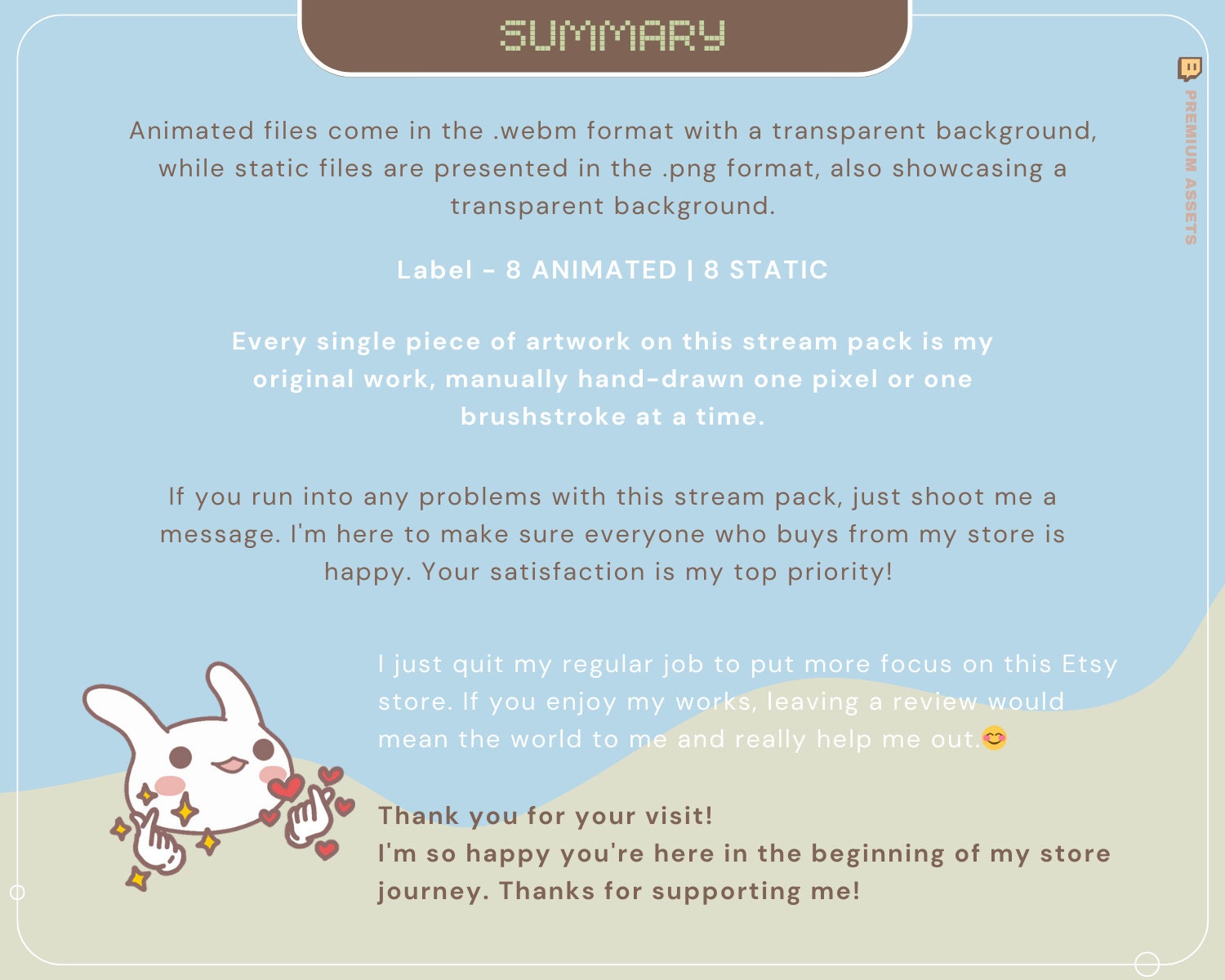 Cute Twitch Label Animation Duck Cow Animated Stream Labels - Etsy