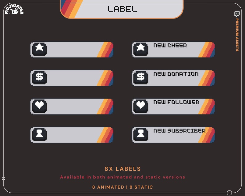 Space Twitch Label Animation Galaxy Star Animated Stream - Etsy