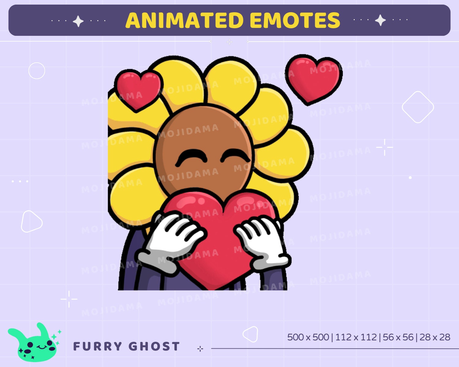 Flower Emotes Animation Funny Plant Animated Cute Emote Set - Etsy