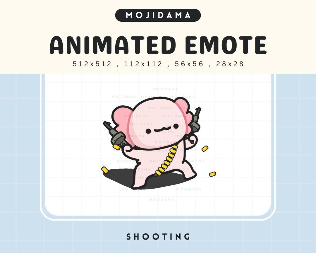 Axolotl Sniper Emotes Twitch Animated Shoot Headshot Dragon Emote ...