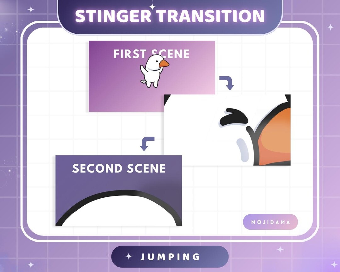 Silly Goose Twitch Transition Stinger Jumping Obs Streamlabs Cute ...
