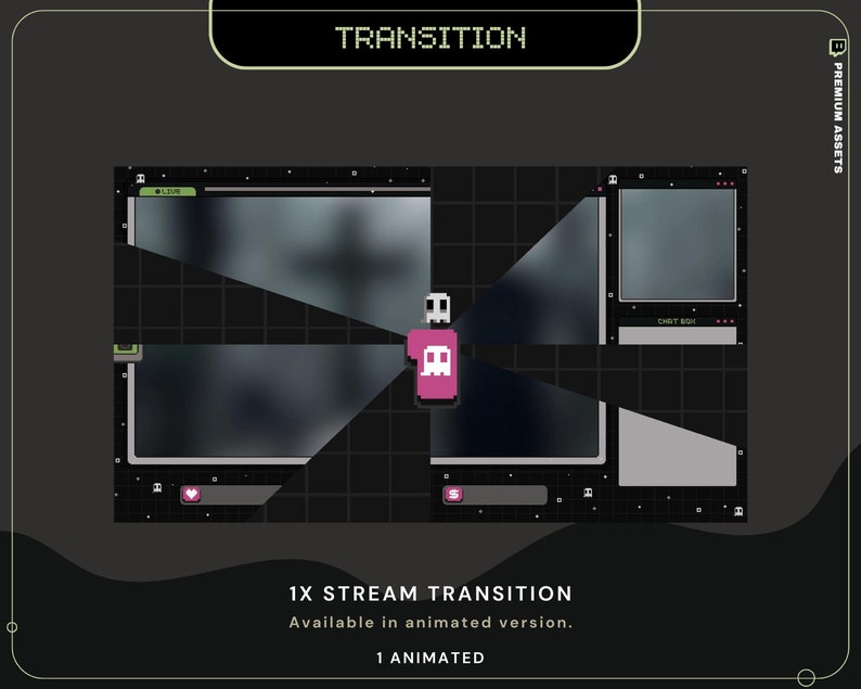 Halloween Ghost Stream Pack: Twitch Y2K Animated Overlay Vtuber ...