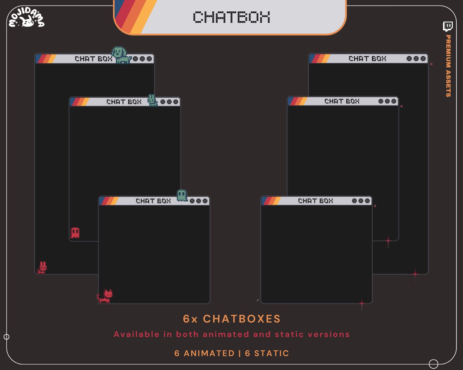 Twitch Chatbox Overlay Animation Galaxy Space Field Animated Star ...
