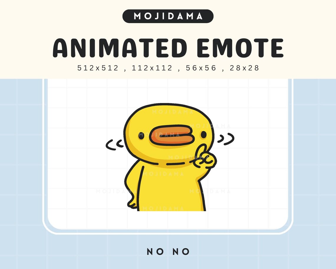 Duck Emotes Animated Twitch Stream No Nope Animation Cute Chibi Ducks ...