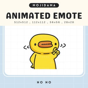 Duck Emotes Animated Twitch Stream No Nope Animation Cute Chibi Ducks ...