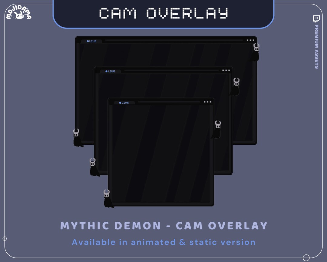 Twitch Cam Overlay Animation Spooky Ghost Devil Animated Stream Demon ...