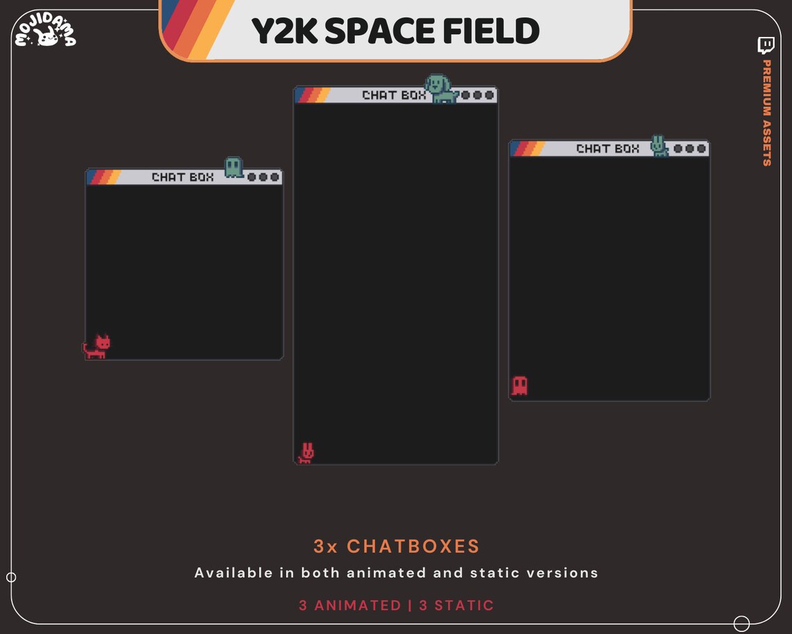 Twitch Chatbox Overlay Animation Galaxy Space Field Animated - Etsy