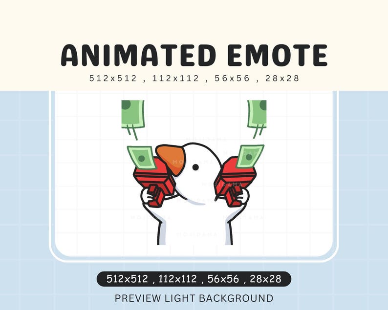 Silly Goose Twitch Emotes Animated Money Rich Cute Chibi Kawaii Emote ...