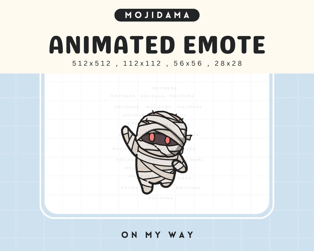 Mummy Way Emotes Animated: Spooky Twitch Halloween Streamer Vtuber ...