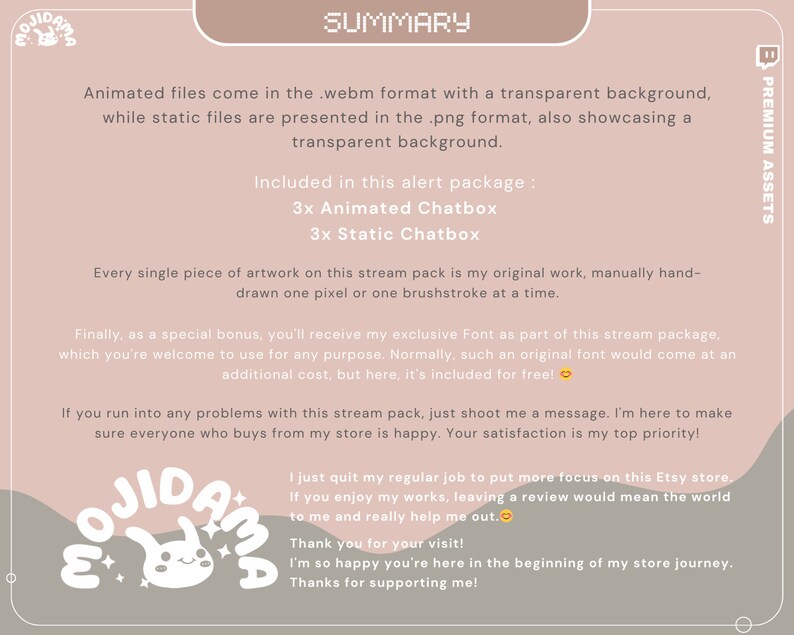 Cute Bear Twitch Chatbox Animation Overlays Animated Chat Obs ...