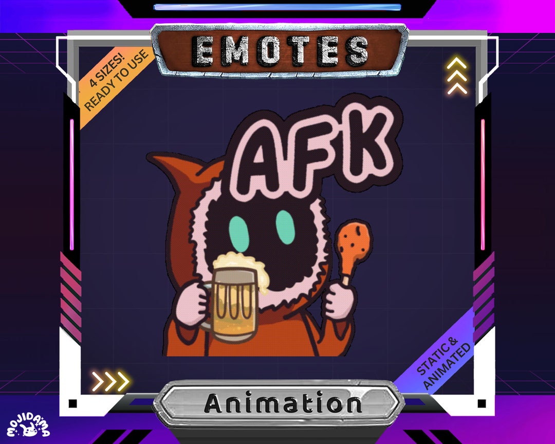 Afk Twitch Emotes Animation Stream Spooky Ghost Halloween Cute Funny ...