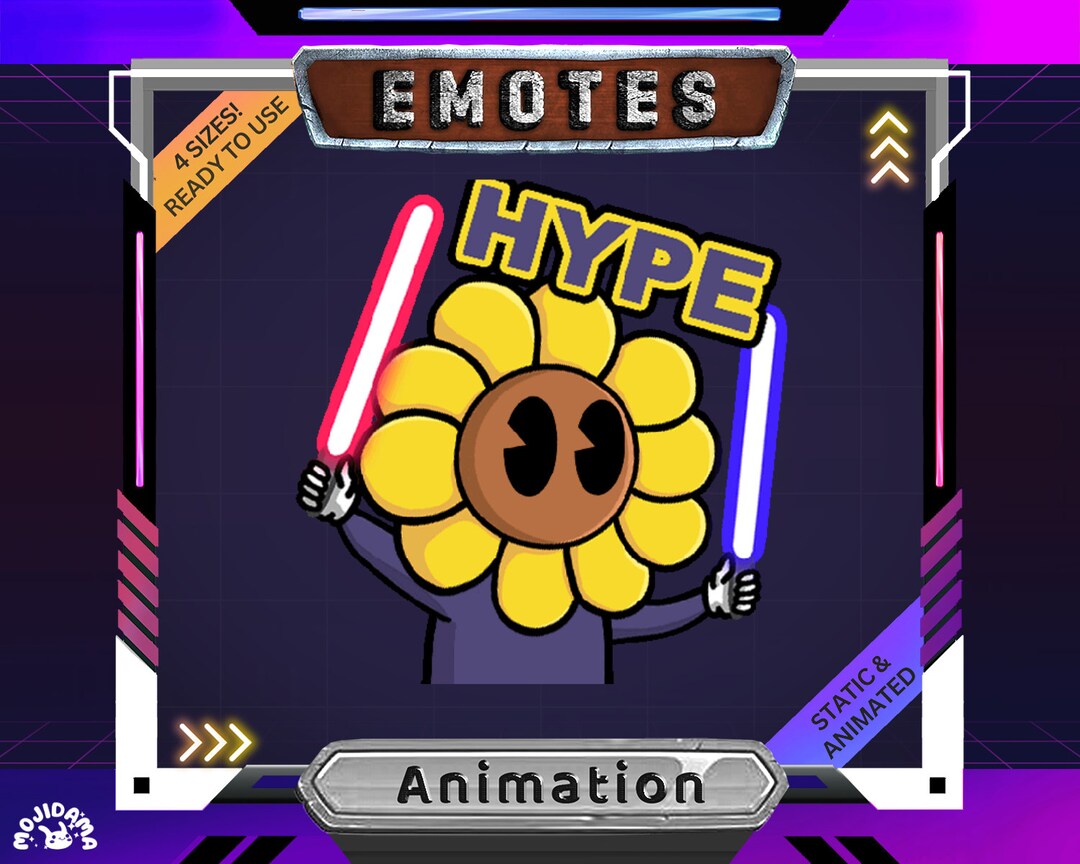 Flower Emotes Stream Animation Twitch Hype Cute Cat Rose Lily High ...