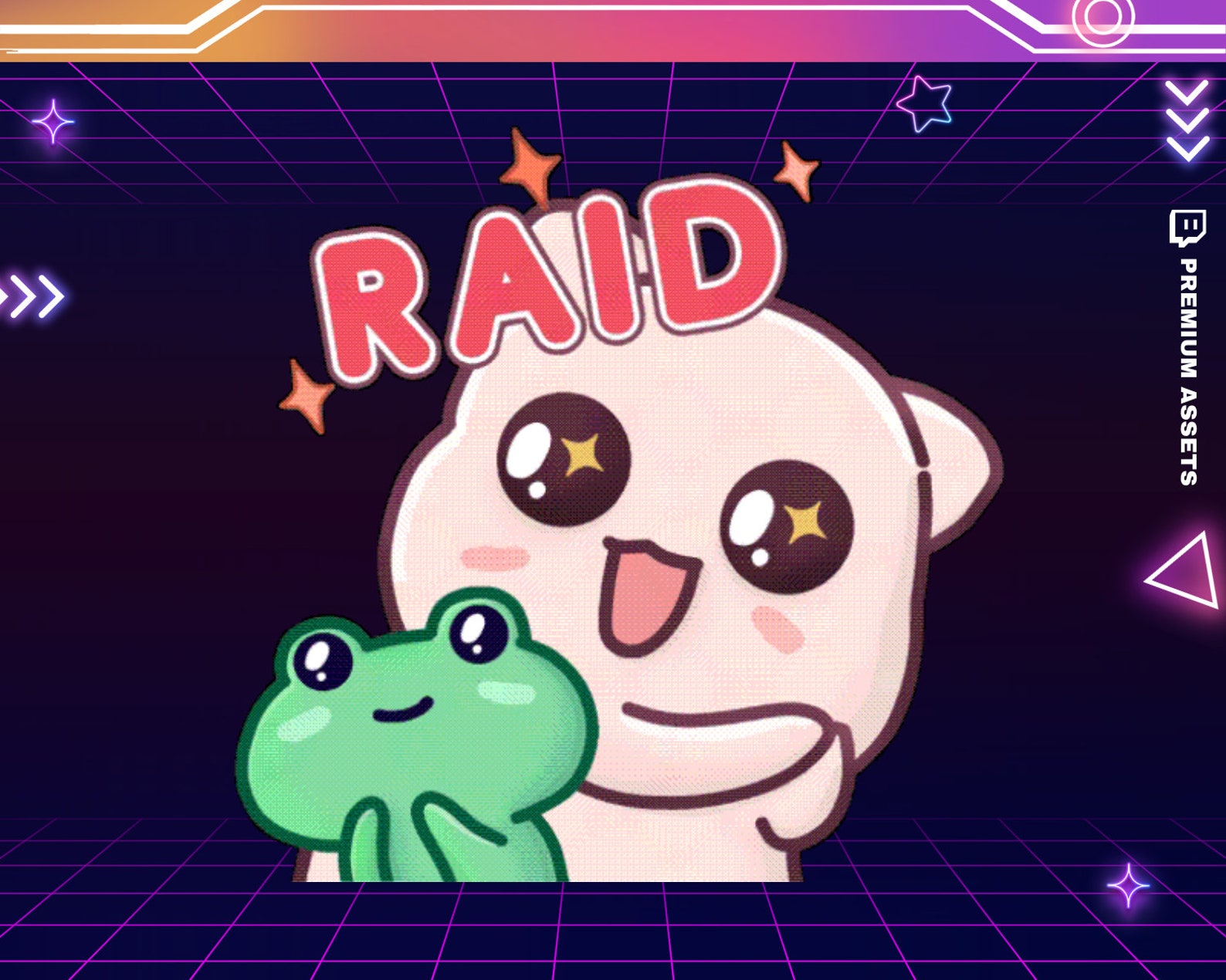 Cat Raid Emotes Twitch Animation Stream Cute Kitty Funny Dancing Animal ...