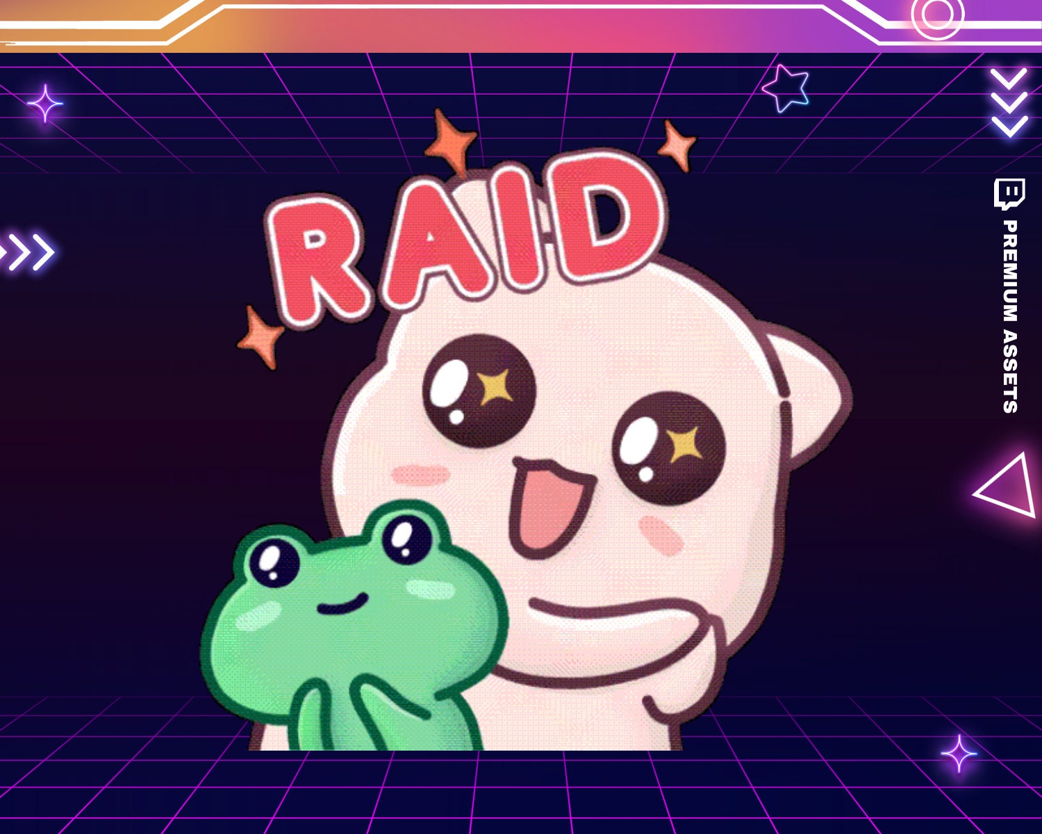 Cat Raid Emotes Twitch Animation Stream Cute Kitty Funny Dancing Animal ...