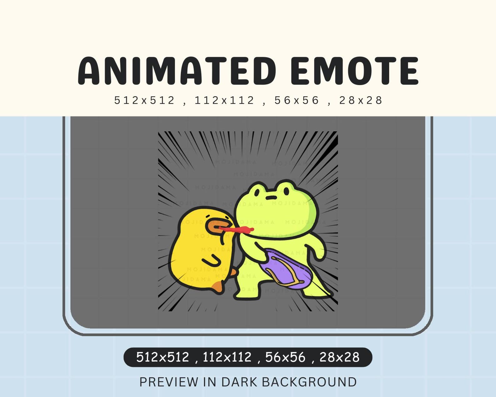 Frog Sandal Slap Animated Emote: Funny Twitch, Discord, Youtube ...