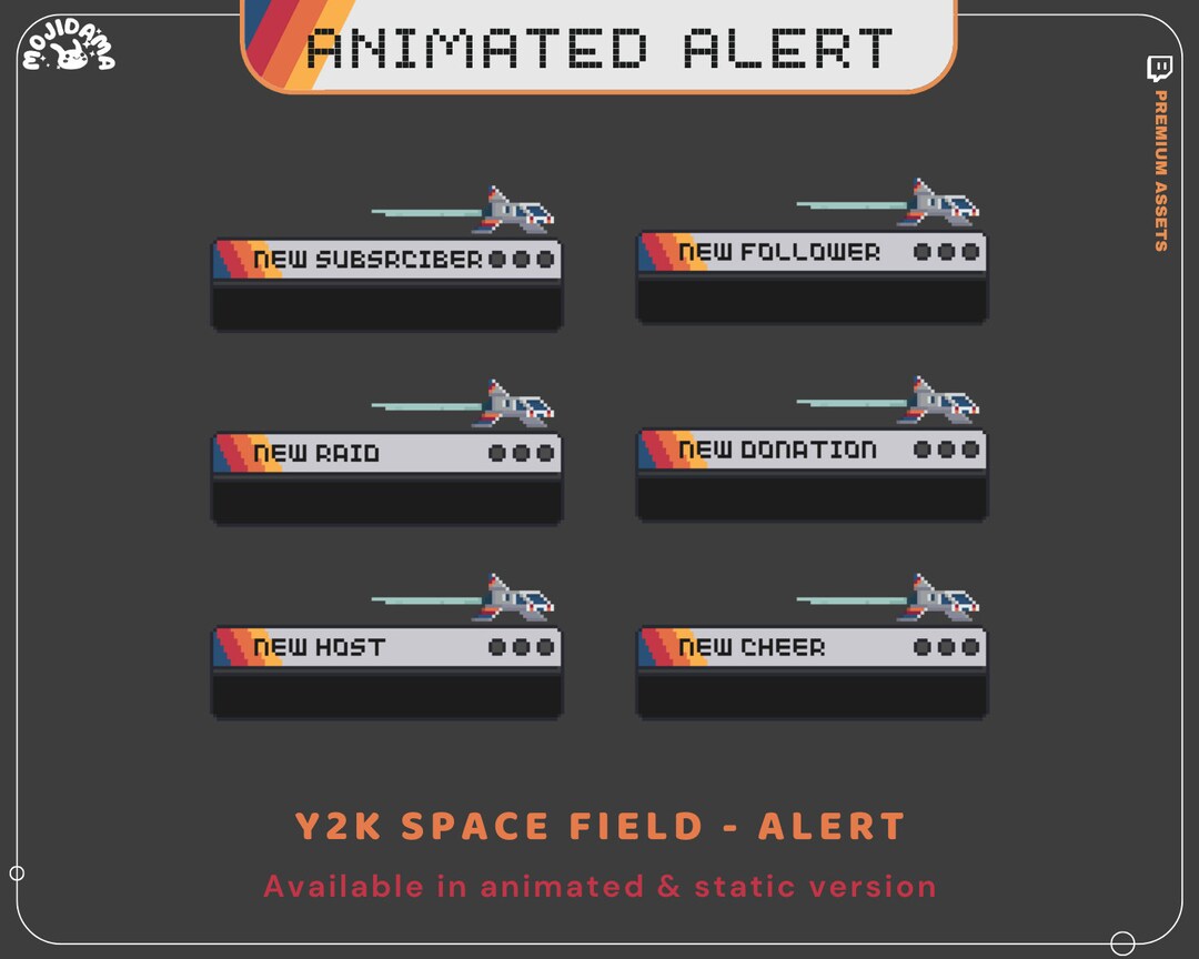 Twitch Stream Alert Animation Overlay Galaxy Space Animated Alerts Star ...