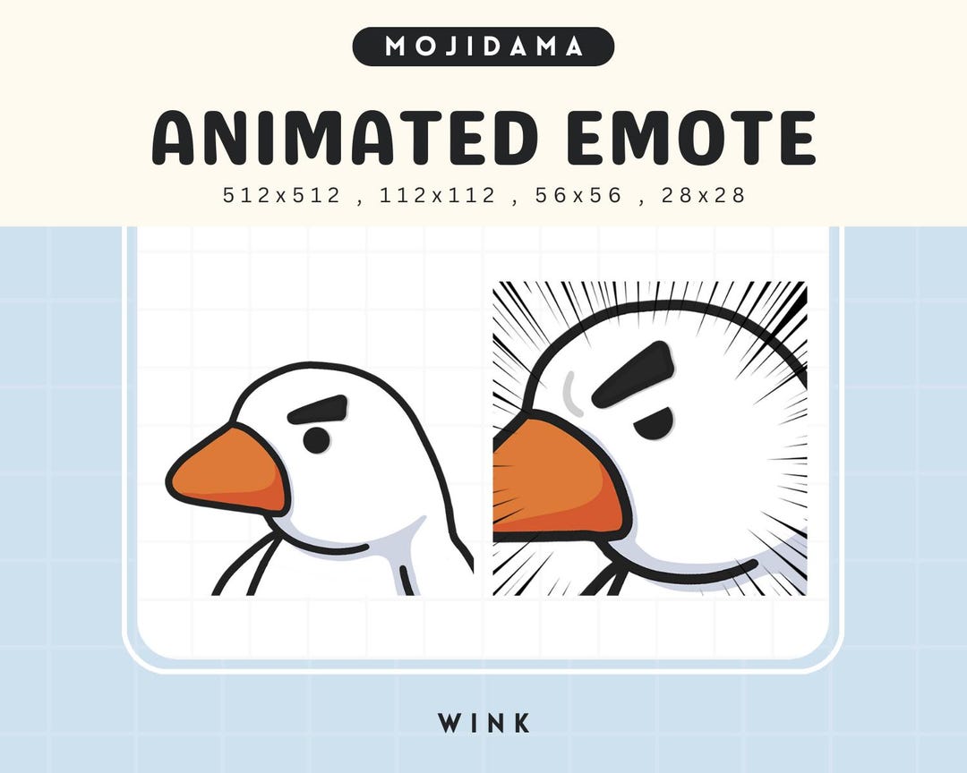 Silly Goose Animated Twitch Emotes: Funny Chibi Stream Emotes (digital ...