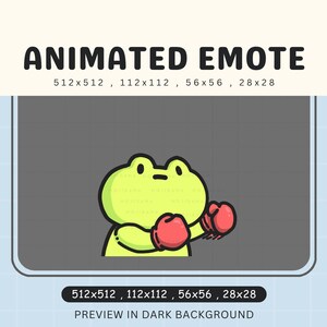 Frog Punch Emotes Animated Angry Twitch Boxing Cute Pepe Meme Emote ...