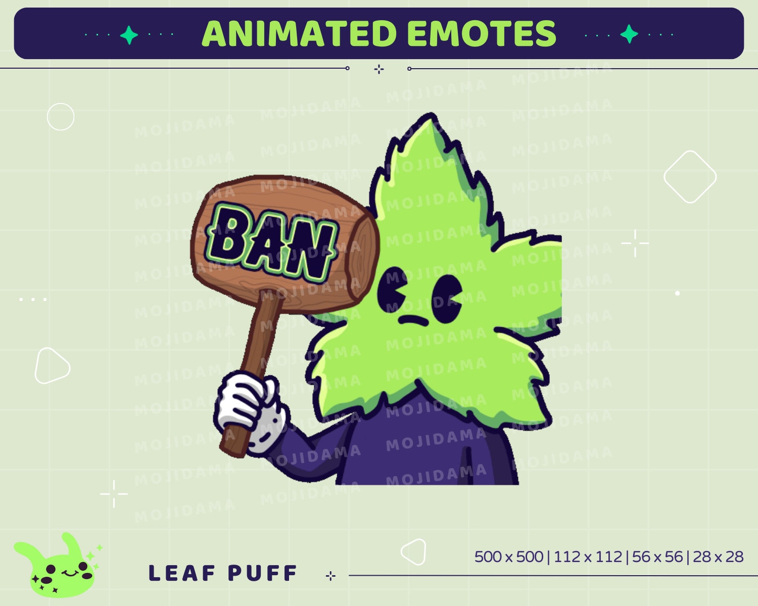Leaf Emotes Animation Bundle Plant Funny Dancing Animated Cute Emote ...