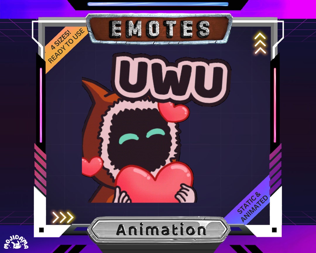 Uwu Twitch Emotes Ghost Animation Stream Cute Cat Spooky Halloween ...