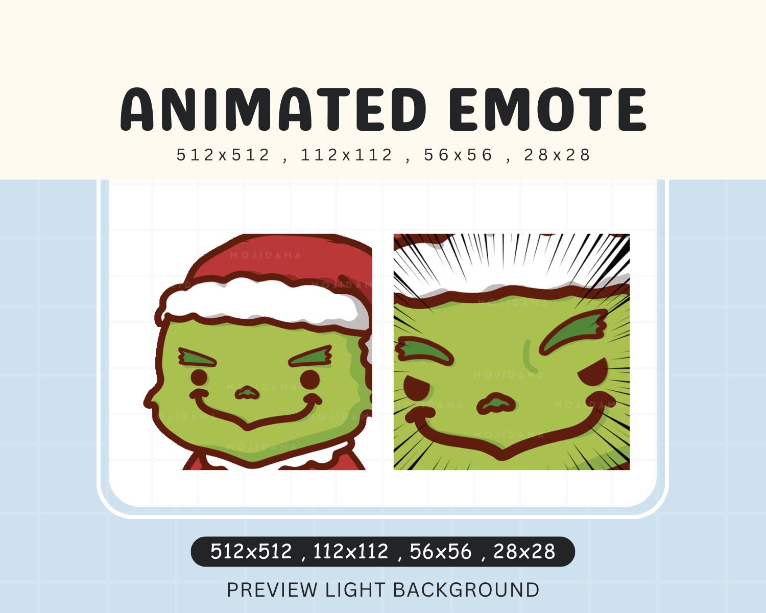 Gestos animados de Twitch de Grinch Guiño de Grinch Animación Navidad ...