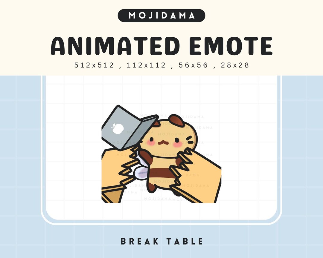 Animated Angry Bee Twitch Emote: Chibi Table Flip (digital Download - Etsy