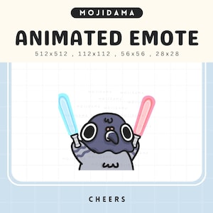 Pigeon Cheers Twitch Emotes Animated Cheering Silly Hype Happy Cute ...