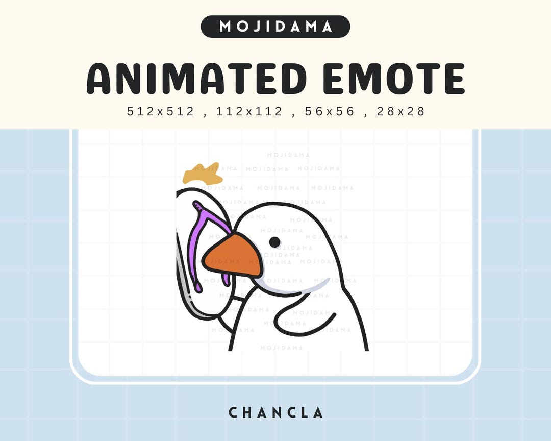 Funny Goose Chancla Animated Emote: Twitch, Kick, Discord (digital ...