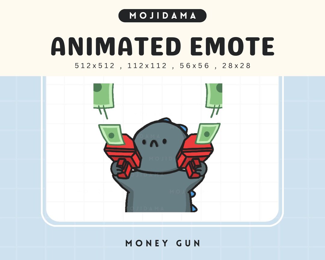 Godzilla Twitch Emotes Animation Money Rich Cute Chibi Animated Kaiju ...