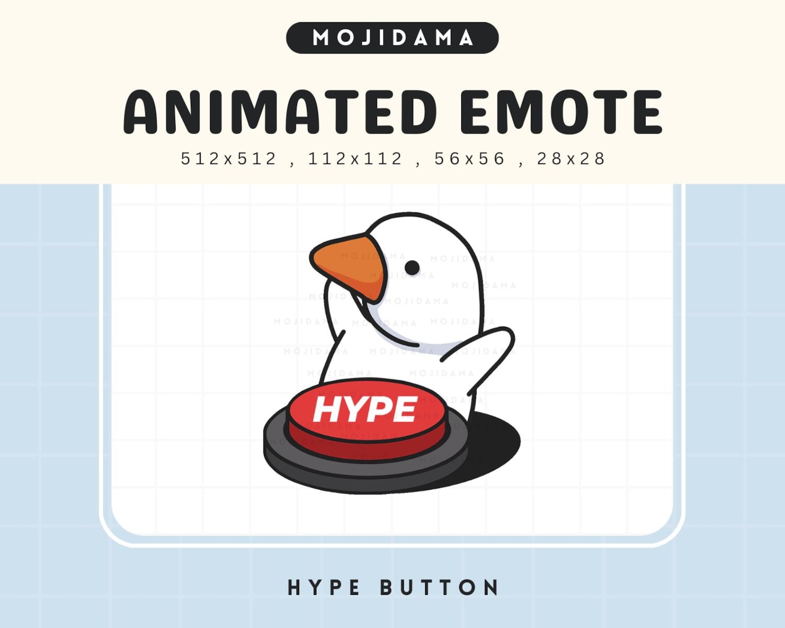 Animated Silly Goose Emote: Twitch, Discord, Youtube (digital Download ...