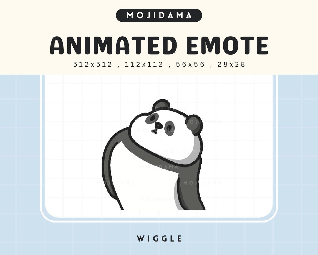 Panda Twitch Emotes Animation Wiggle Cute Chibi Animated Emot Kawaii ...
