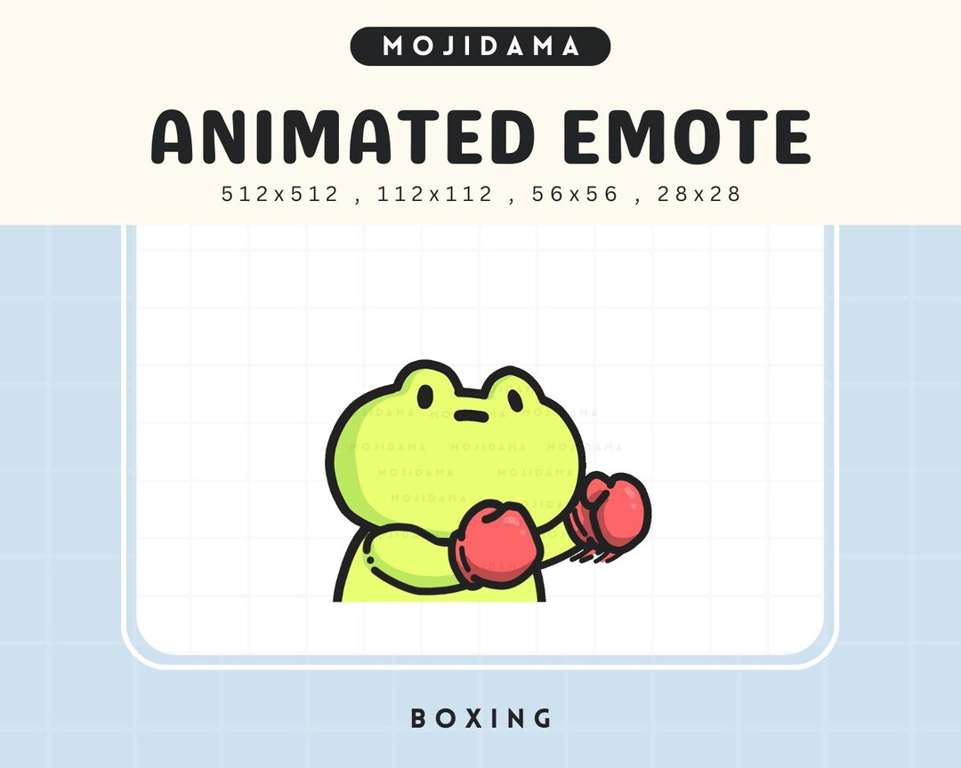 Frog Punch Emotes Animated Angry Twitch Boxing Cute Pepe Meme Emote ...
