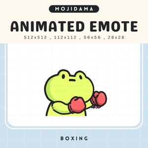 Frog Punch Emotes Animated Angry Twitch Boxing Cute Pepe Meme Emote ...