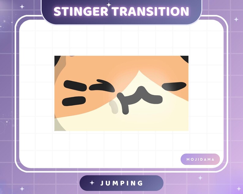 Orange Cat Twitch Stinger Transition, Animated Cream Kitty Change Scene ...