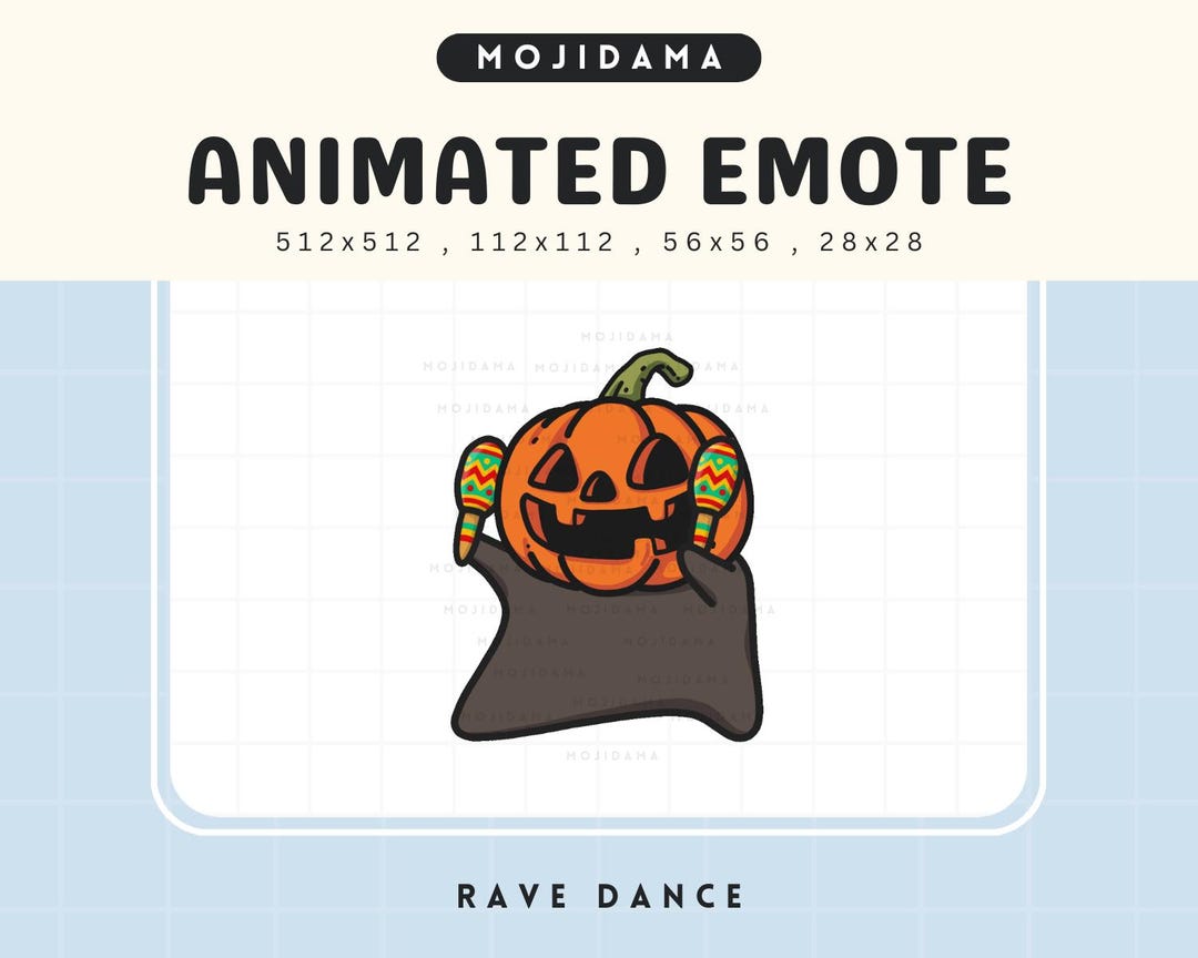 Pumpkin Halloween Dancing Emotes Twitch Animated Spooky Ghost Scary ...