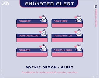 Twitch Alert Animation Overlay Animated Cat Stream Alerts Cute Kitty ...