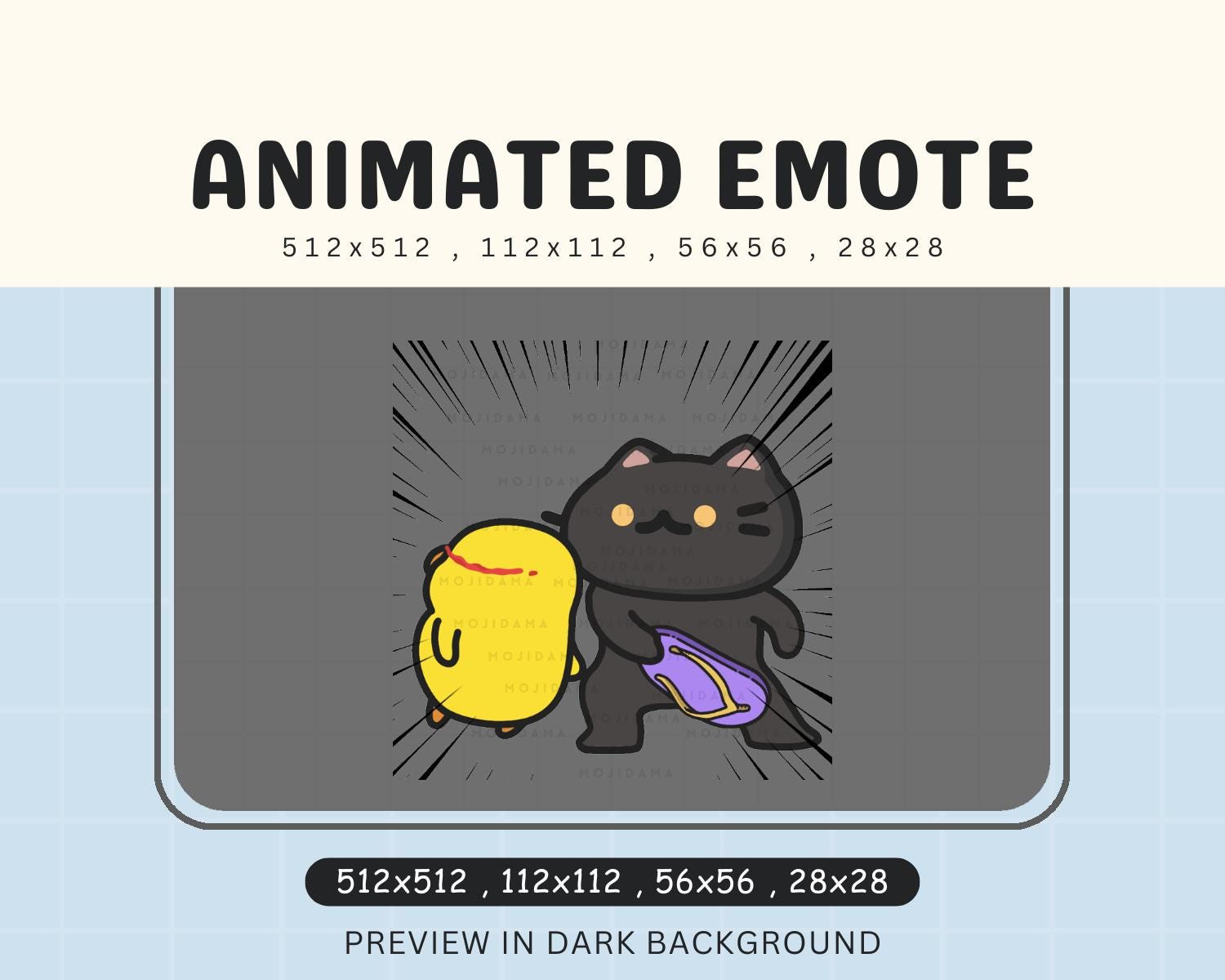 Cat Chancla Twitch Emotes: Animated Kitty Sandal Slap Kick Youtube ...