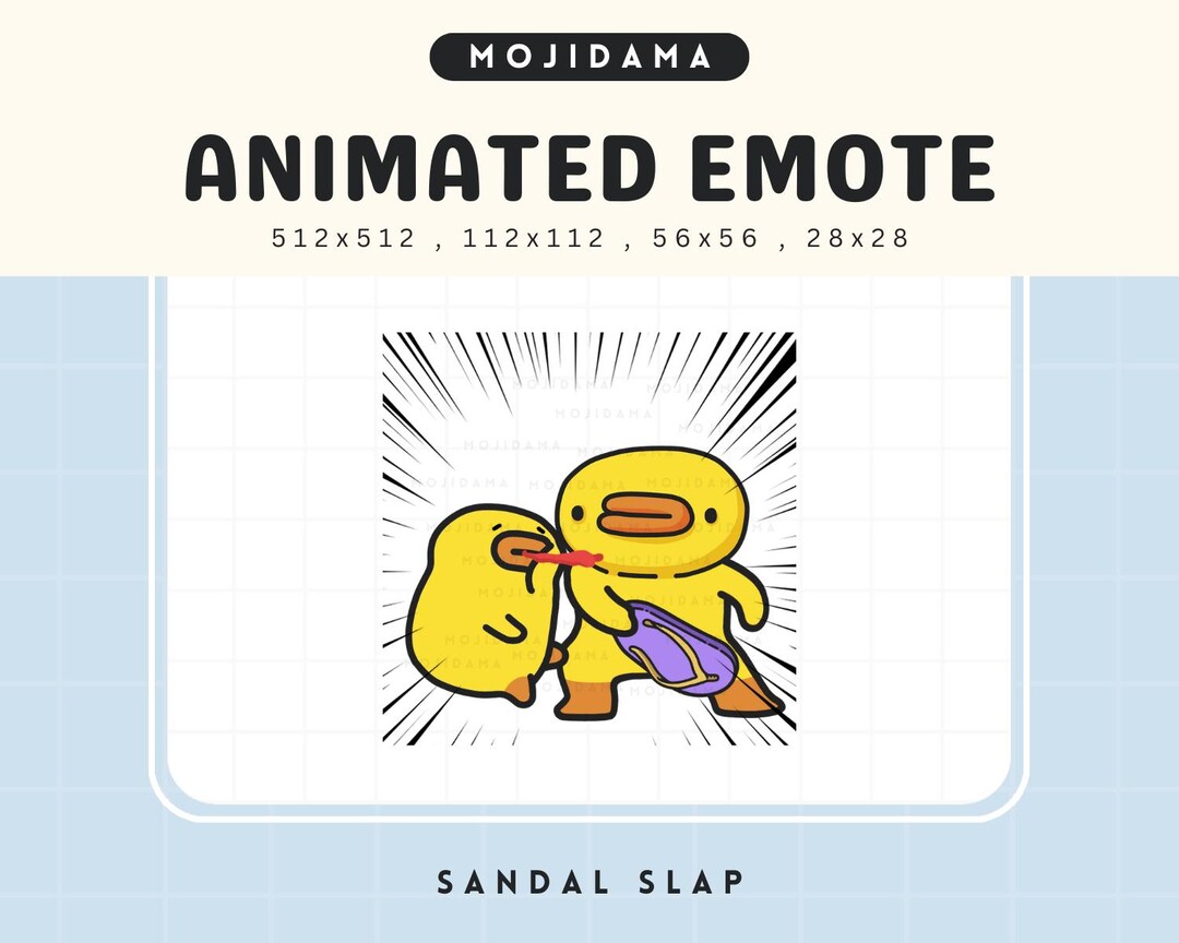 Duck Sandal Chancla Emotes Twitch Throw Slap Slipper Animated Funny ...