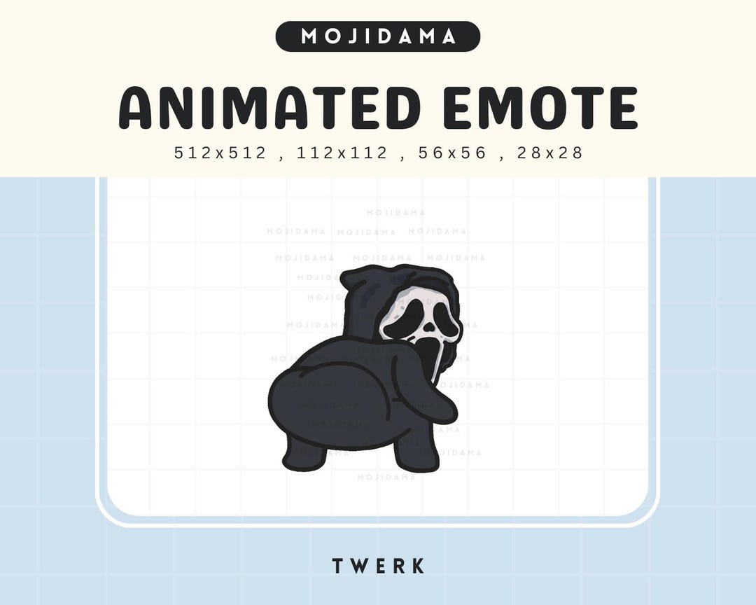 Twerking Cute Ghost Emotes Twitch Animation Halloween Spooky Animated ...