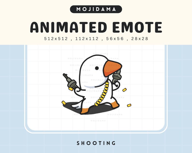 Animated Silly Goose Emote: Twitch, Discord, Youtube (digital Download ...