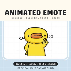 Duck Emotes Animated Twitch Stream No Nope Animation Cute Chibi Ducks ...