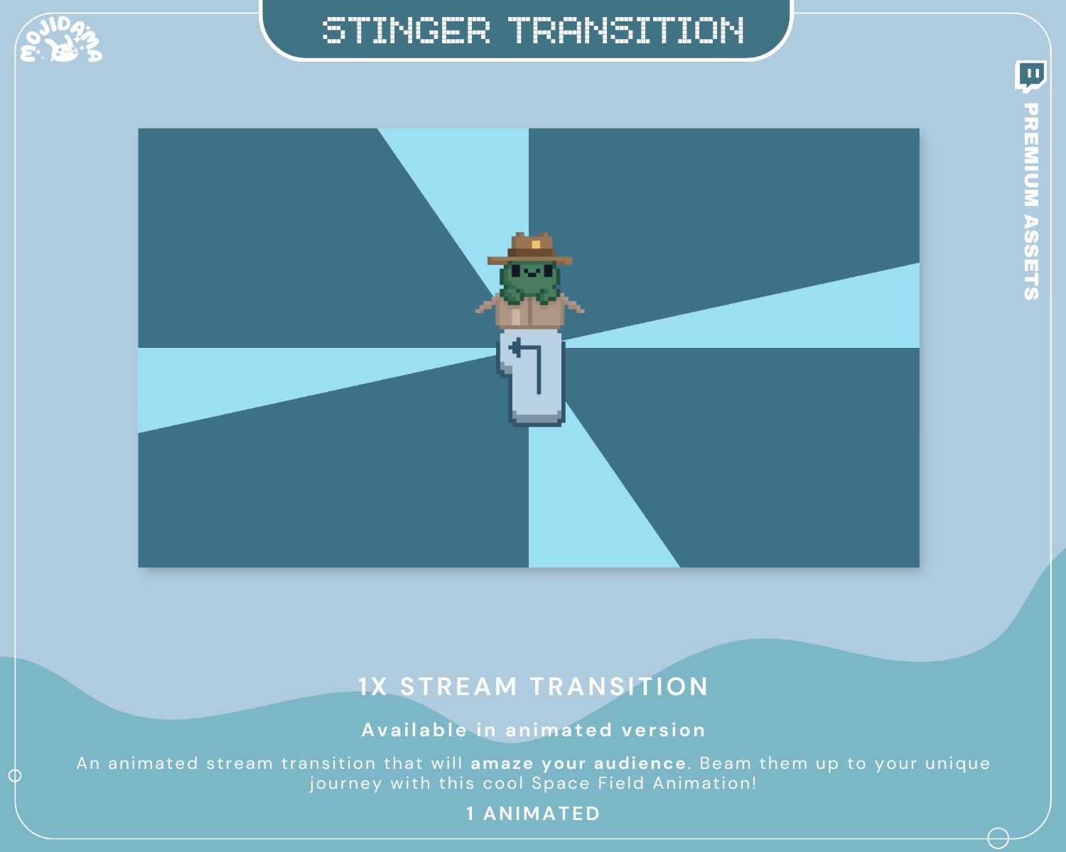 Cute Frog Twitch Transition Stinger Green Animation Cat Overlay OBS ...