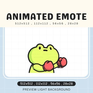 Frog Punch Emotes Animated Angry Twitch Boxing Cute Pepe Meme Emote ...